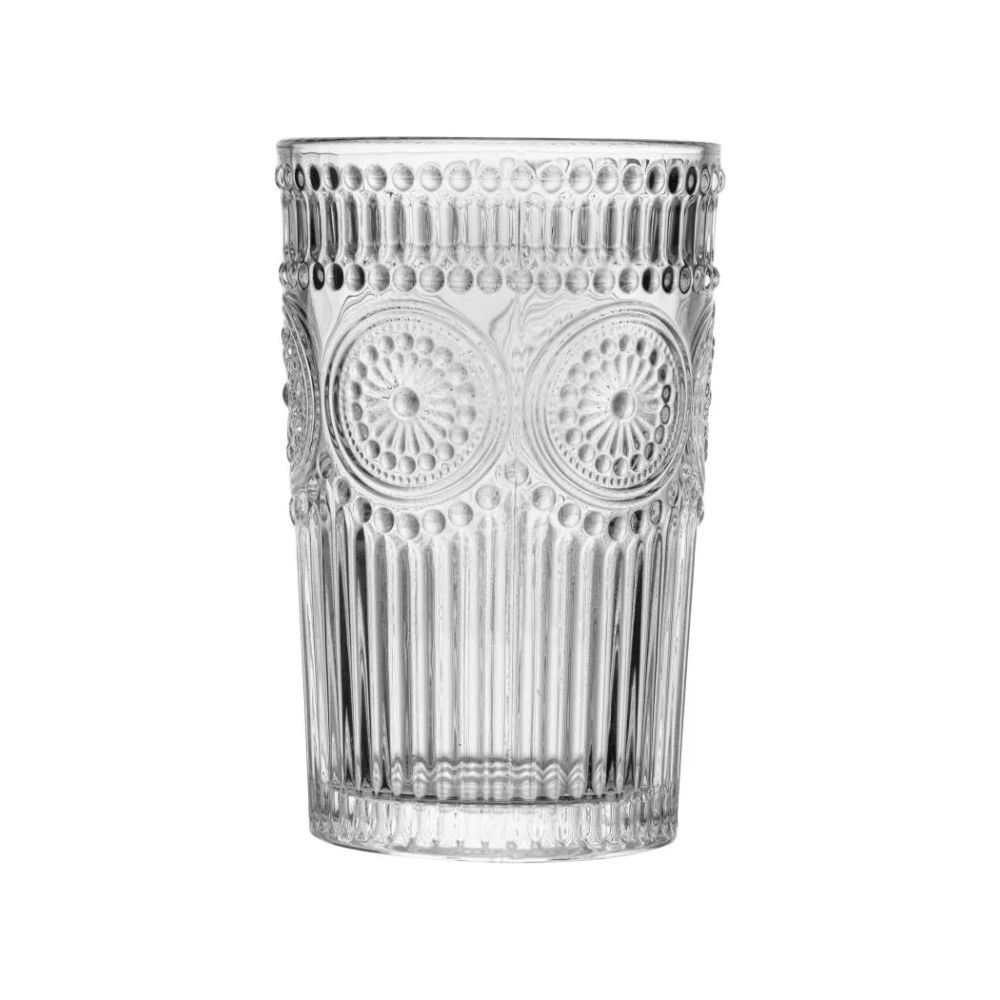 CONJUNTO 6 COPOS ALTOS DE VIDRO ZARA CLEAR – 300ML – Casa mirandas